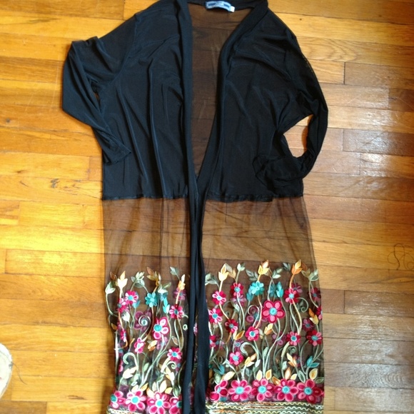 Other | Vintage Boho 9s Sheer Duster | Poshmark